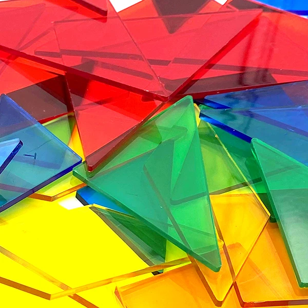 35 PCS Transparent Geometria Tangram - Educational Puzzle