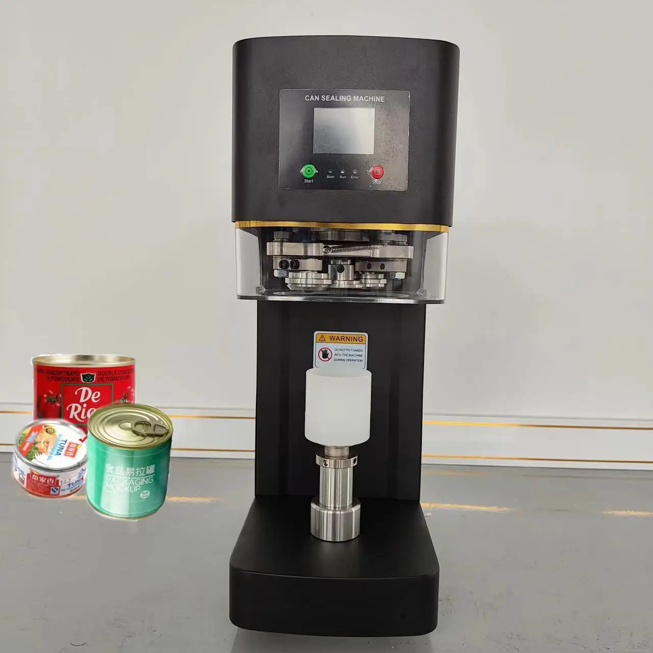 Sunshine High Efficiency Semi Automatic Tabletop Tin Can Seamer - Buy ...