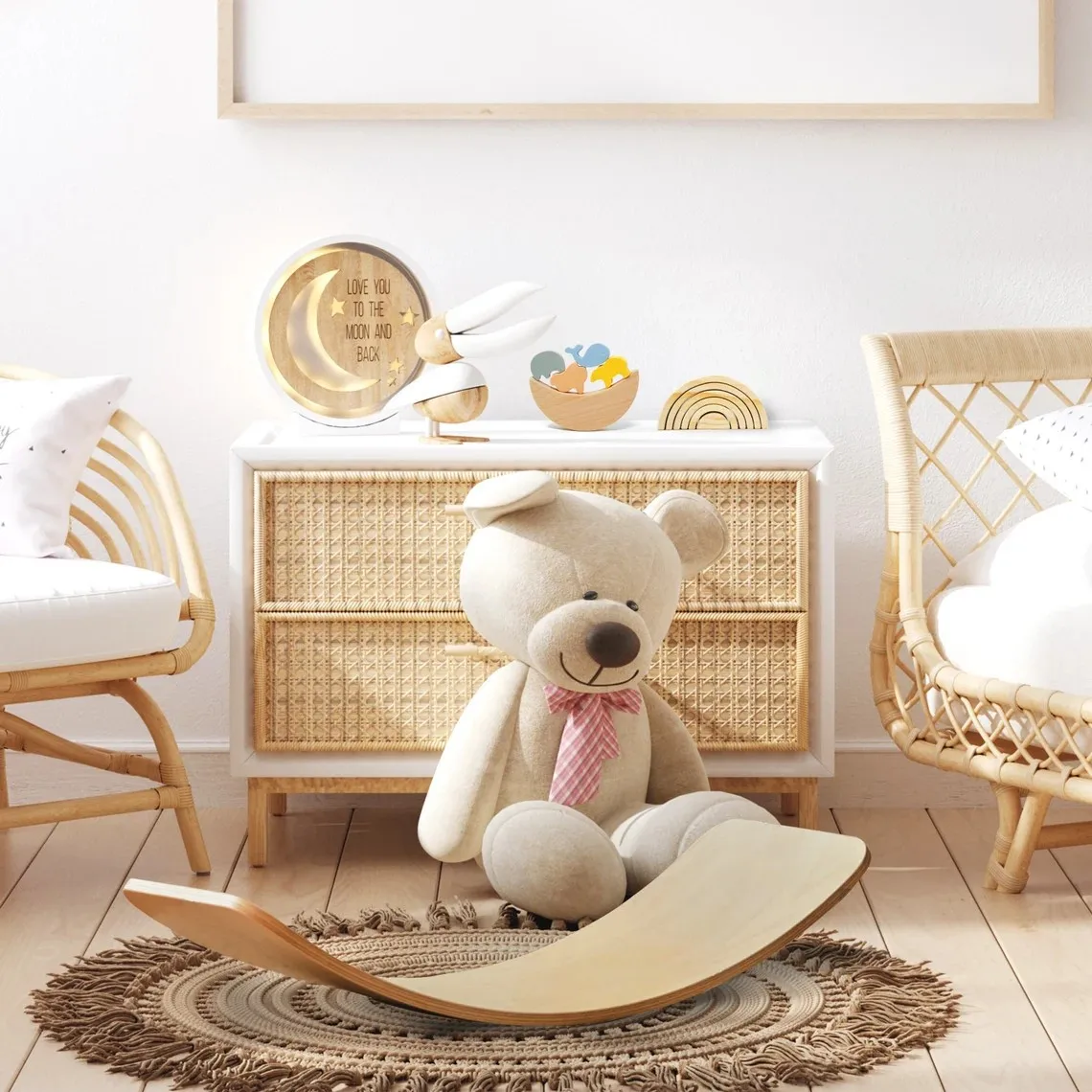 Colorful Curved Wood Balance Arc Board Wooden Children Wooden Balancing ...