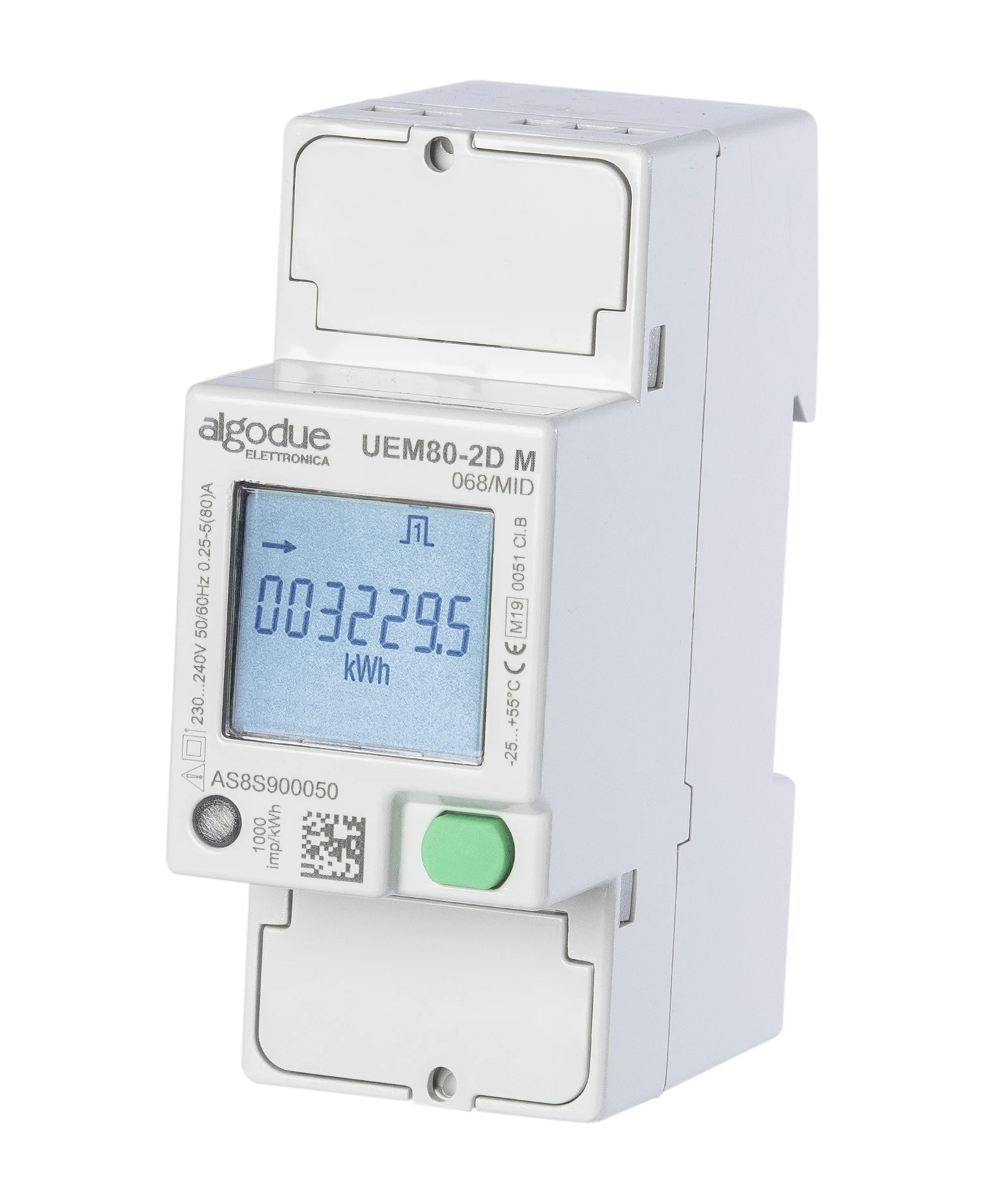 Single Phase Smart Electricity Meter M-bus Remote Din Rail Uem80-2d ...