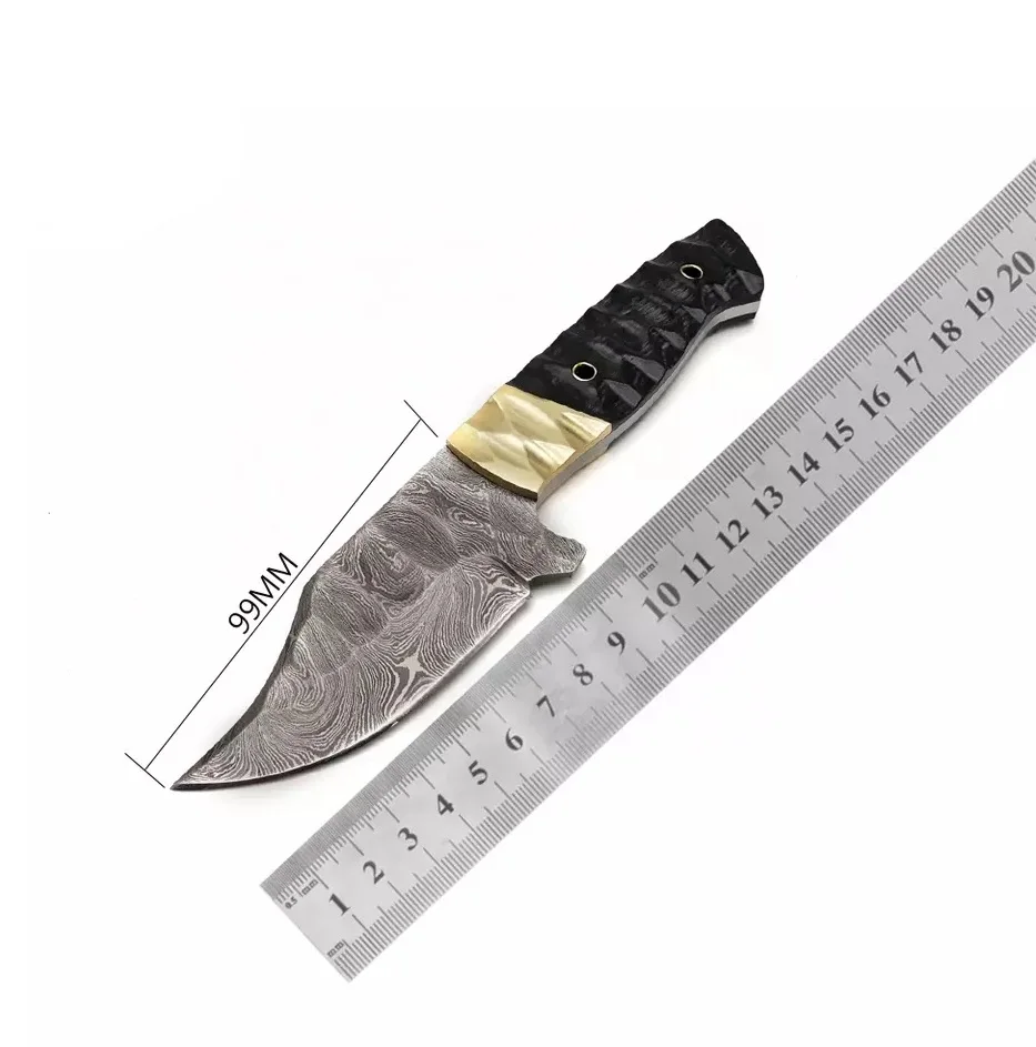 Professional Damascus Fixed Blade Hunting Knife Best For Outdoor ...