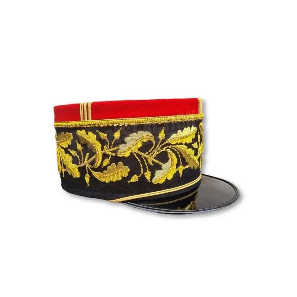 Hand Embroidery France Officer Kepi With Customized Logo And Design ...