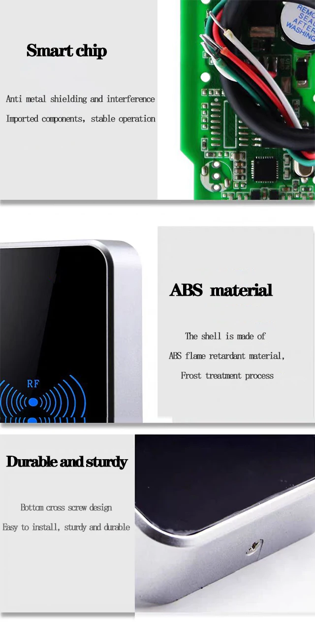 Supports Indoor and Outdoor Card Reader Access Control Machine IC/ID ...