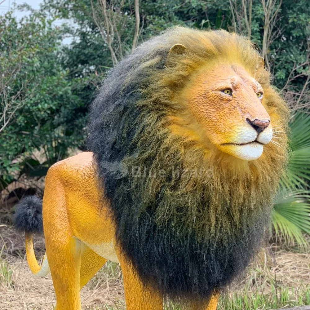 Most Popular Electric Animatronic Rubber Simulation Lion Model