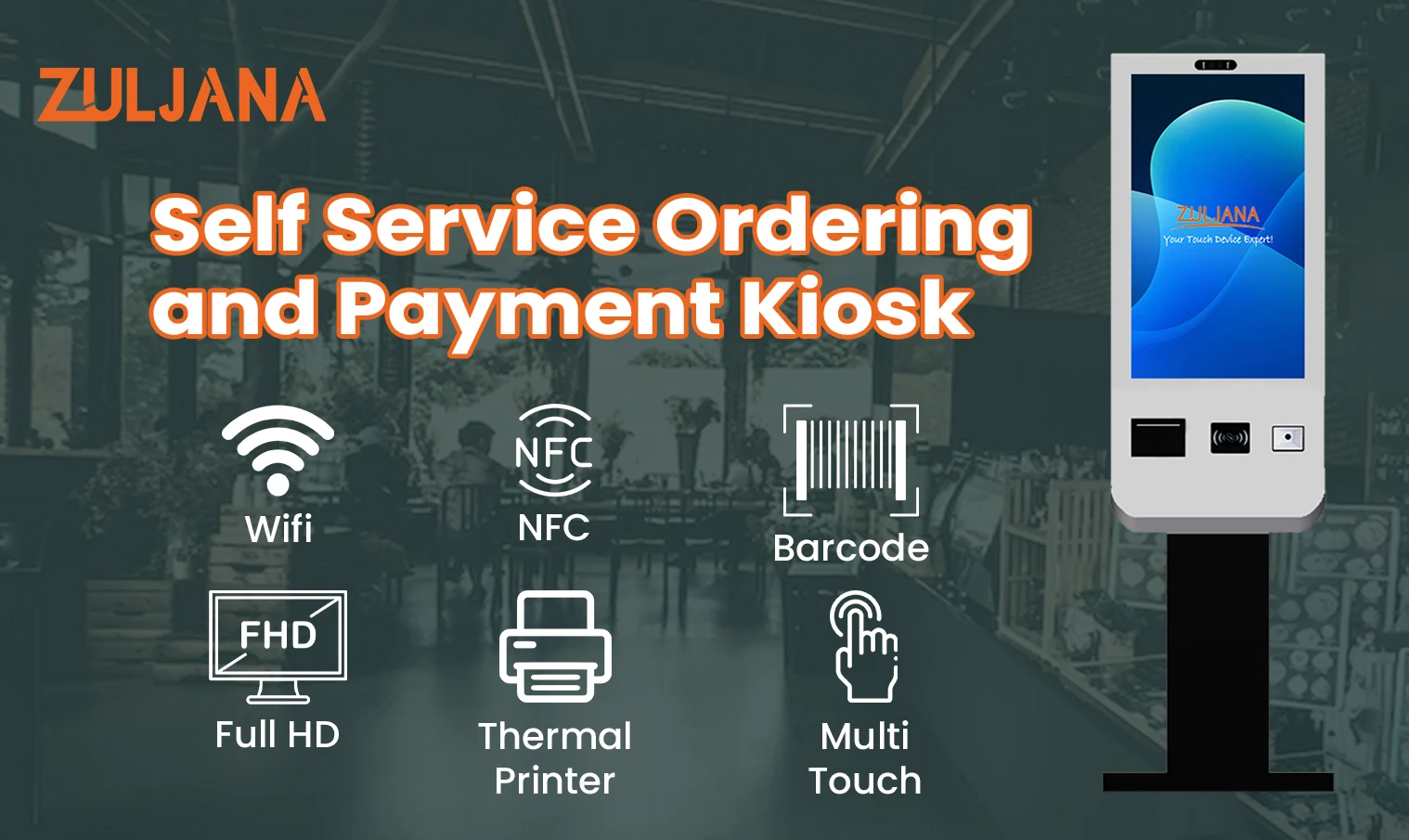 Digital User Friendly Order And Pay Kiosk For Qsr Management System - Buy Qsr Digital Kiosk,Qsr ...