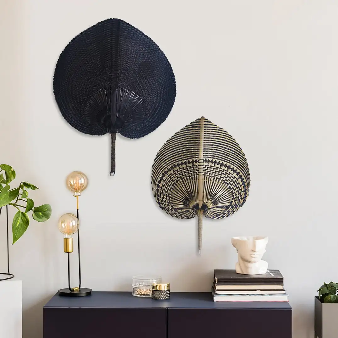 Large Custom Sizes Hand Fan Vintage Wall Hanging Decor 100% Natural ...