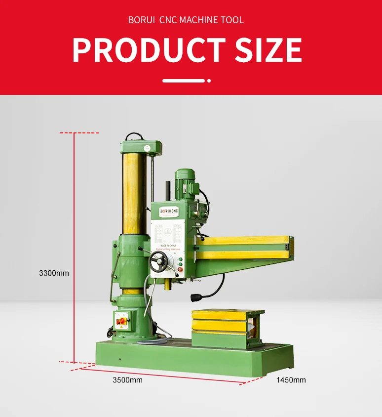 Borui Z3080 Price Chinese Machinery Radial Arm Drilling Machine - Buy Z3080 Drilling Machine ...