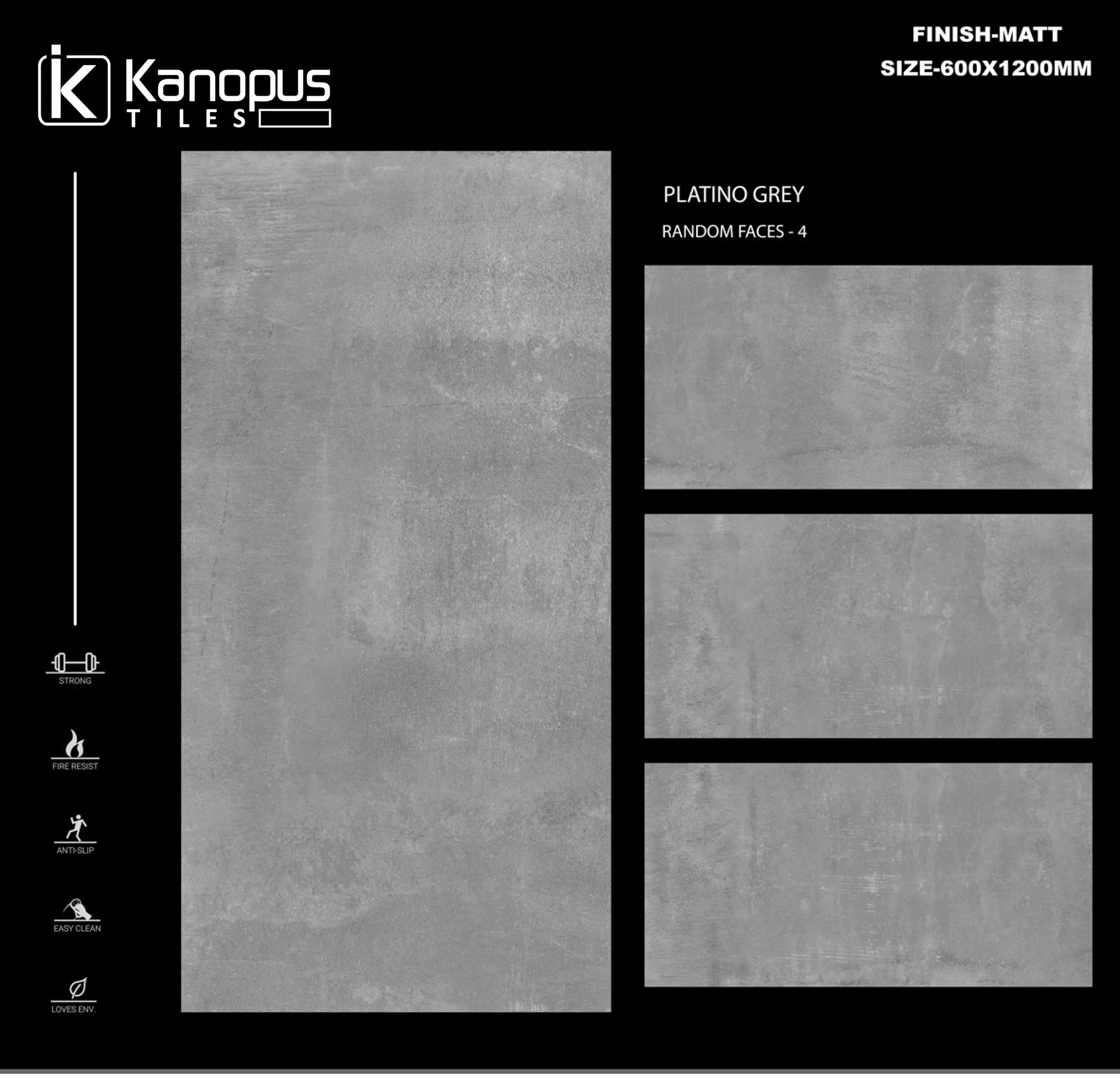 New Decorative Grey Porcelain Tile 1200x600 Floor Tiles Marble Look ...