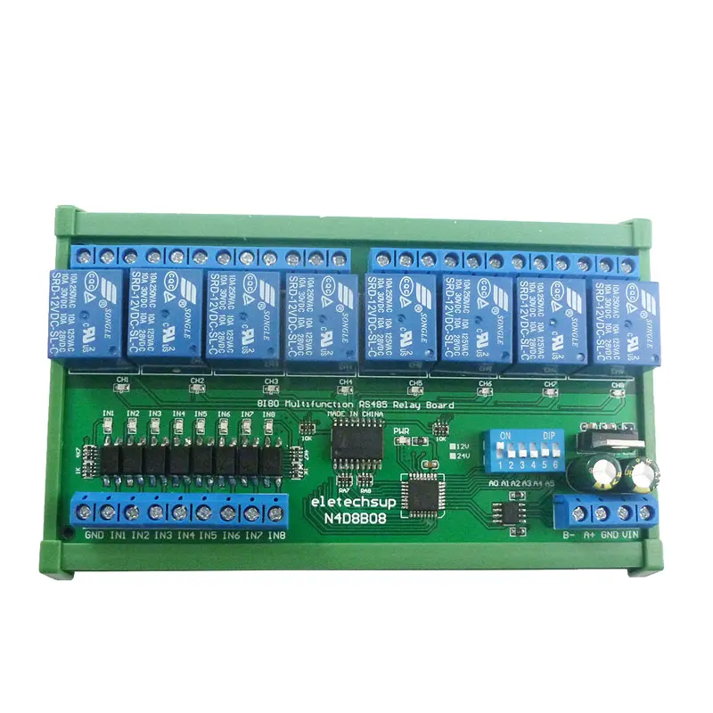 8-48CH RS485 NPN PNP Input Output Port Remote Control Switch PLC IO ...