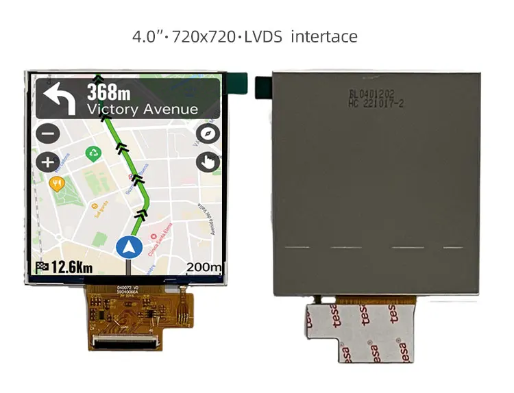 4 Inch Wide Temperature TFT LCD Display -30°C To 80°C 720x720 NV3051F-L LVDS High-brightness ...