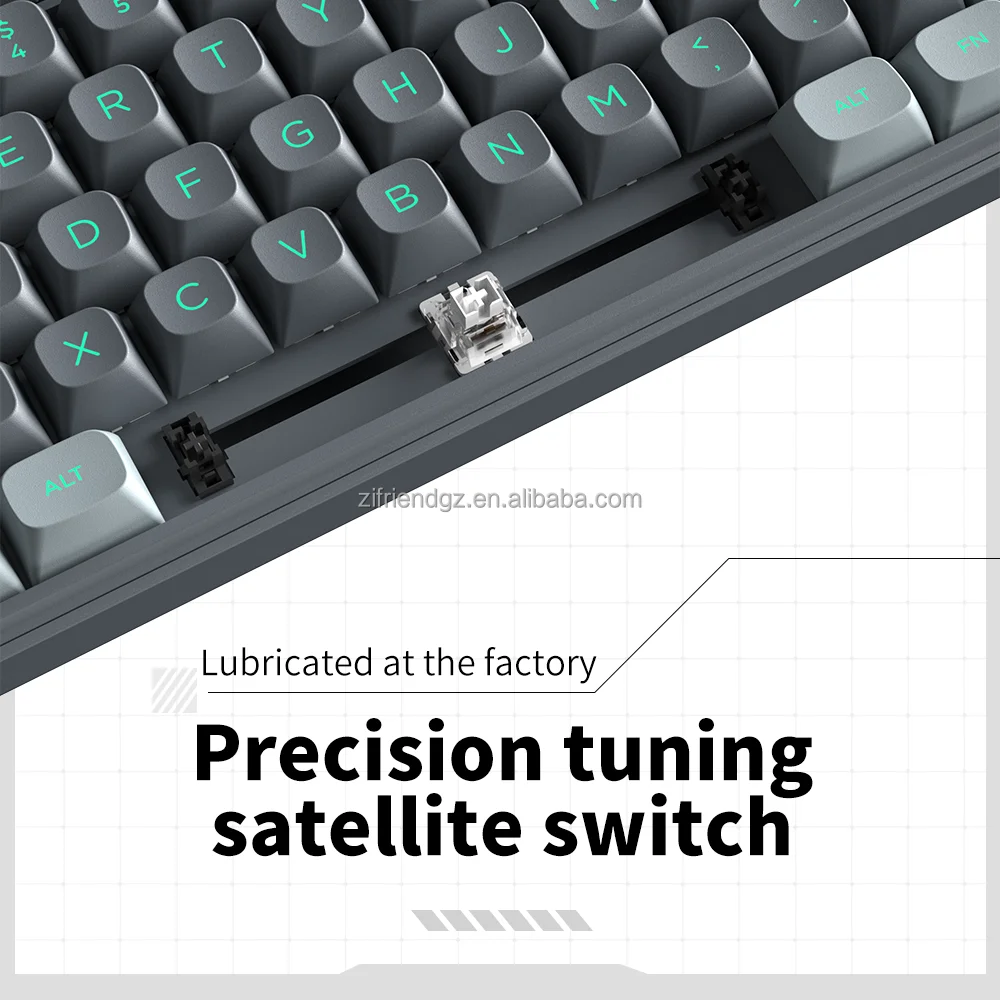 ZIFRIEND ZT104 Gaming Keyboard - Full Size, Backlit, Mechanical