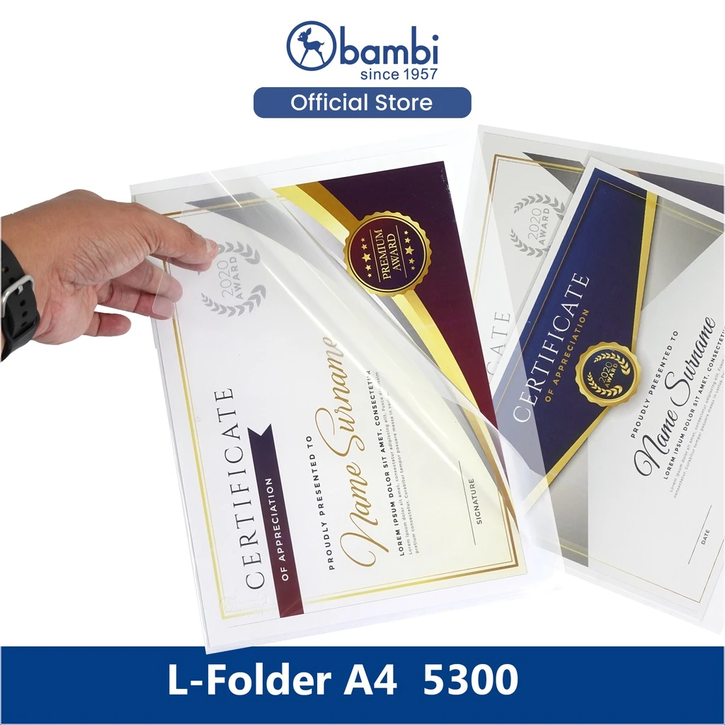 Customized L-Shape A4 Size PP Clear File Folder Office Supplies ...