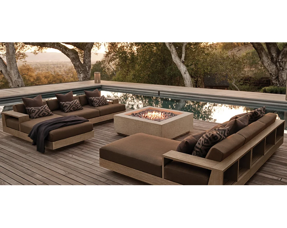 Luxury Outdoor Teak Sofa Set - Perfect for Gardens & Patios