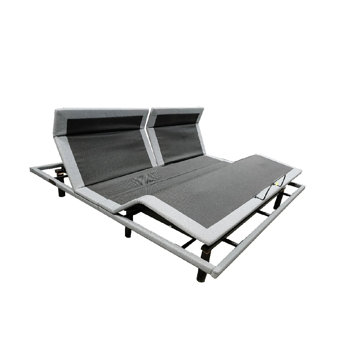 Split Head Adjustable Bed Base Frame - Modern & Foldable