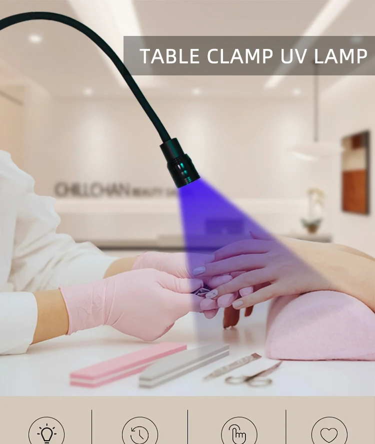 Desktop Uv Lash Light Full Set Quick Curing Eyelash Glue Flexible Led ...