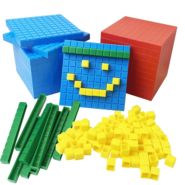 121 Pieces Connecting Base 10 Math Game - Educational Fun