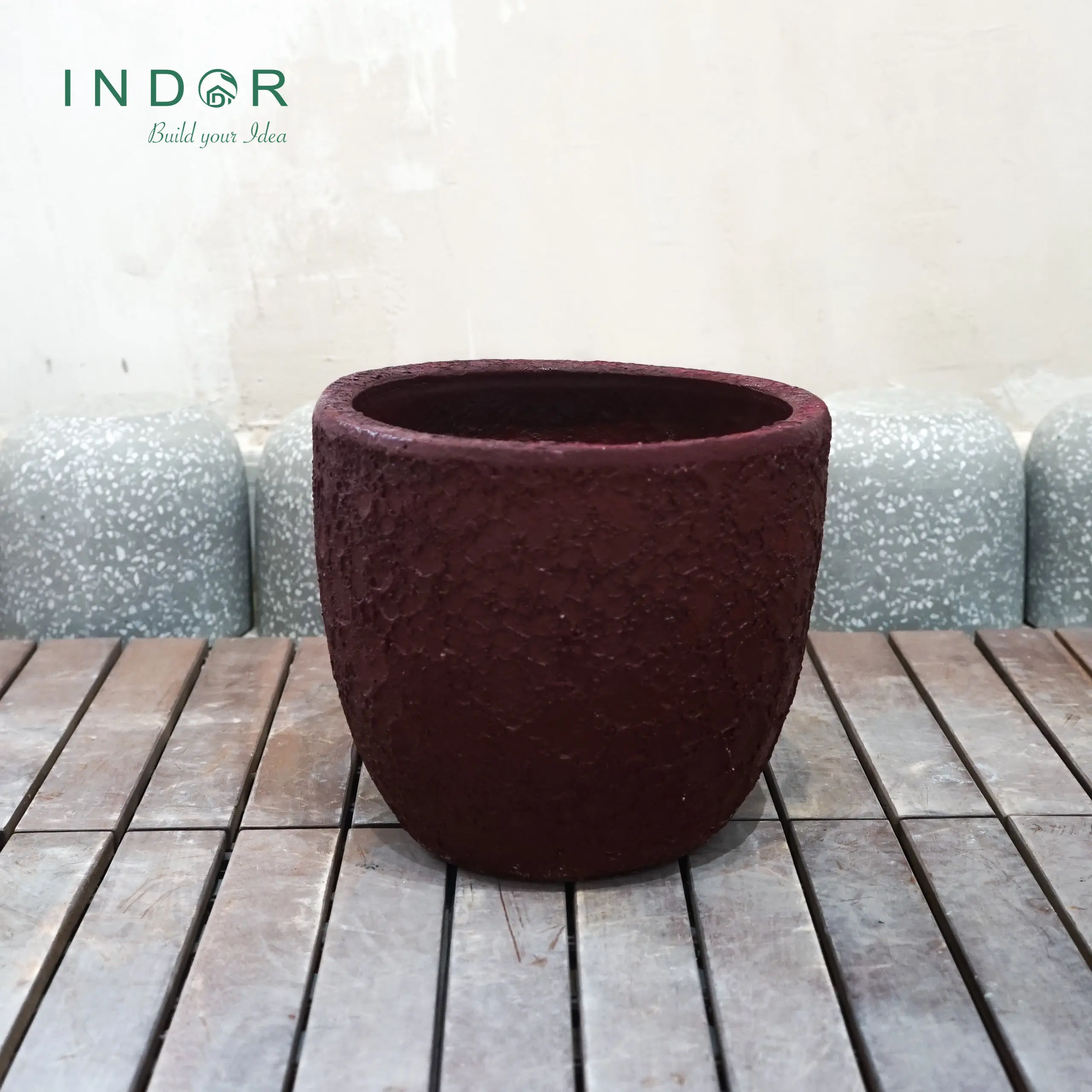 Atlantic Design Planters Round Decorative Indoor Outdoor Flower Or ...