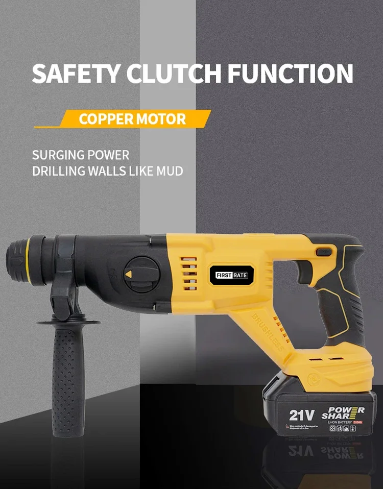 220v Electrical Hammer Hammer Drill For 26mm Concrete 1200rpm Hammer ...