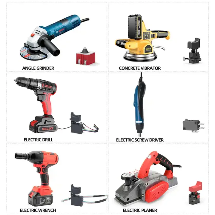 Power Tool Switches for Impact Drill & Angle Grinder - Variable Speed ...