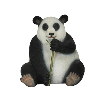 Resin Sculpture Custom Life Size Panda Bear Bench Statue Customized ...