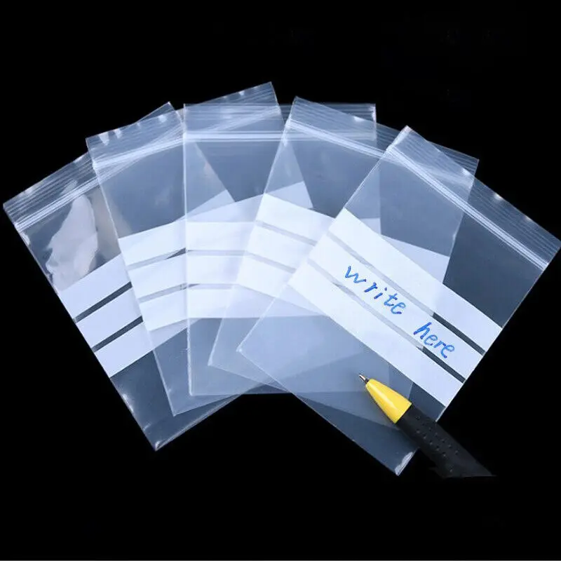 Biodegradable Transparent Custom Print Zip Lock Bag Reusable Slider ...