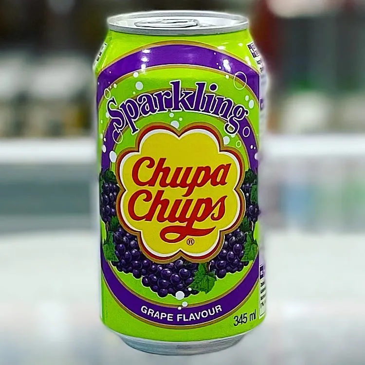 Buy Chupa Chups Sparkling Strawberry Cream Flavour Soft Drink Cans 345ml Strawberryorange
