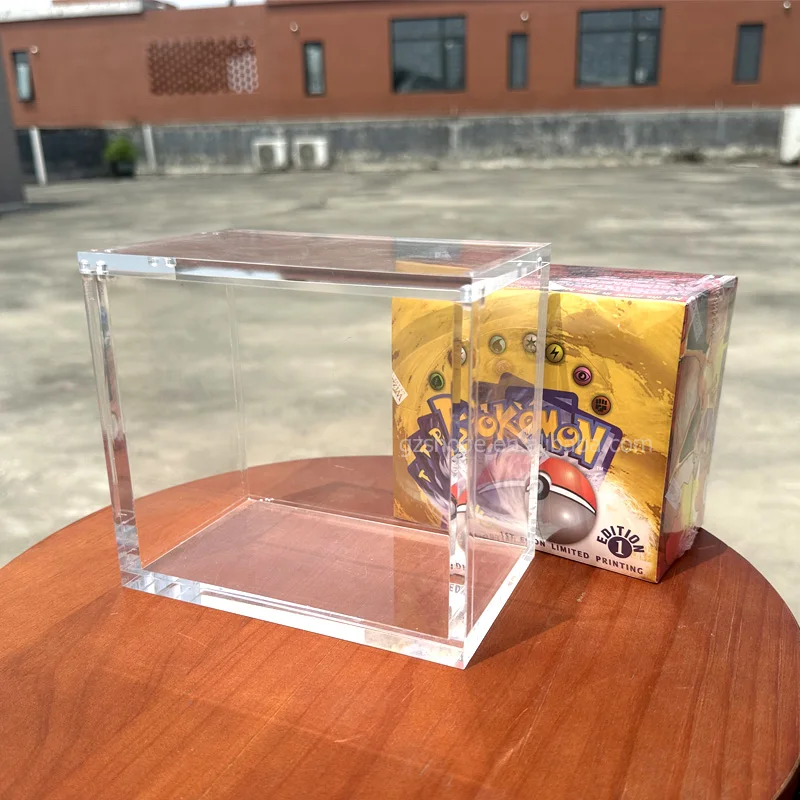 Shp High Quality Acrylic Pokemon Booster Box Tcg Card Display Case ...