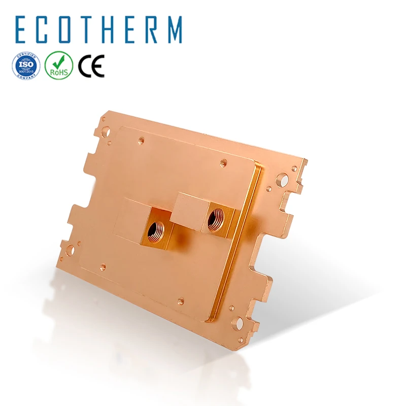 Ecotherm Custom Heatsink Size Pure Copper Liquid Cooling Block