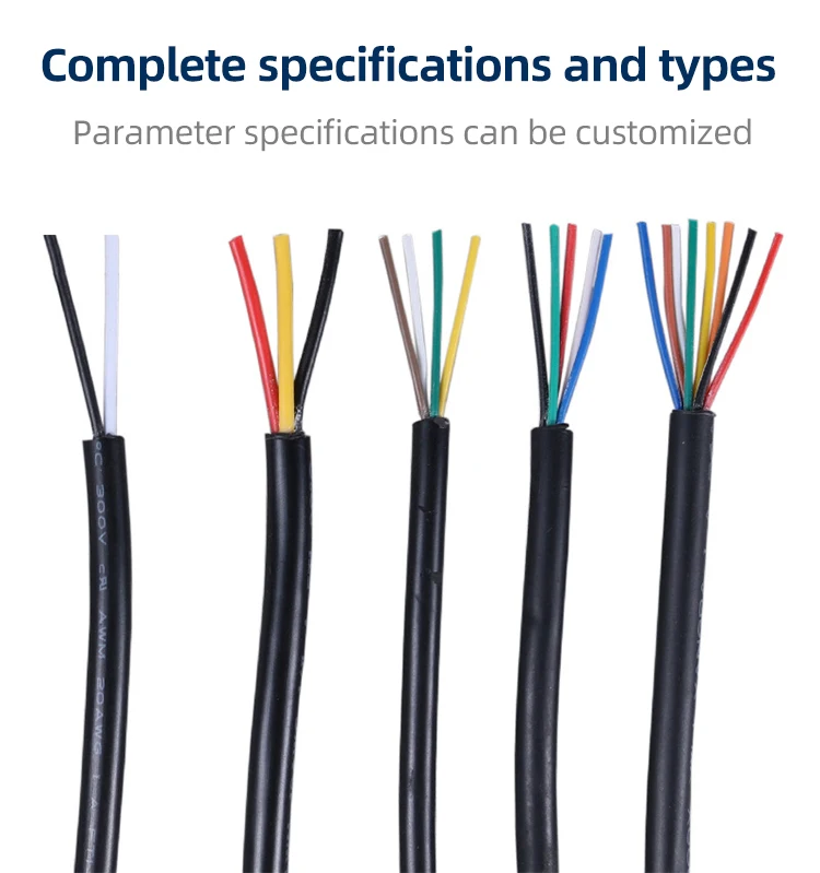 2 3 4 6 Core Pvc Sheathed Cable 24awg Ul2464 Signal Control Flexible Copper Wire - Buy 30 28 26 ...