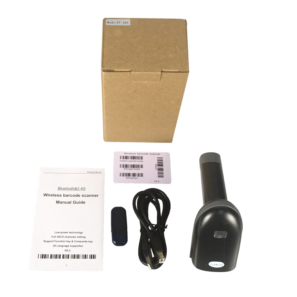 Evawgib Bluetooth 2d Barcode Scanner For Large Warehouse,Logistics ...