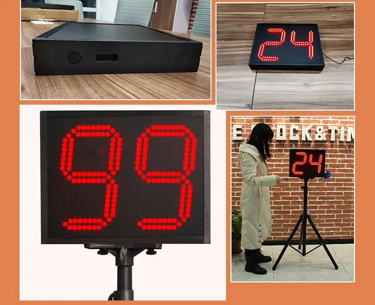 CHEETIE CP42 Electric Backboard Mounted Hoop Game Clock 24 Seconds Shot ...