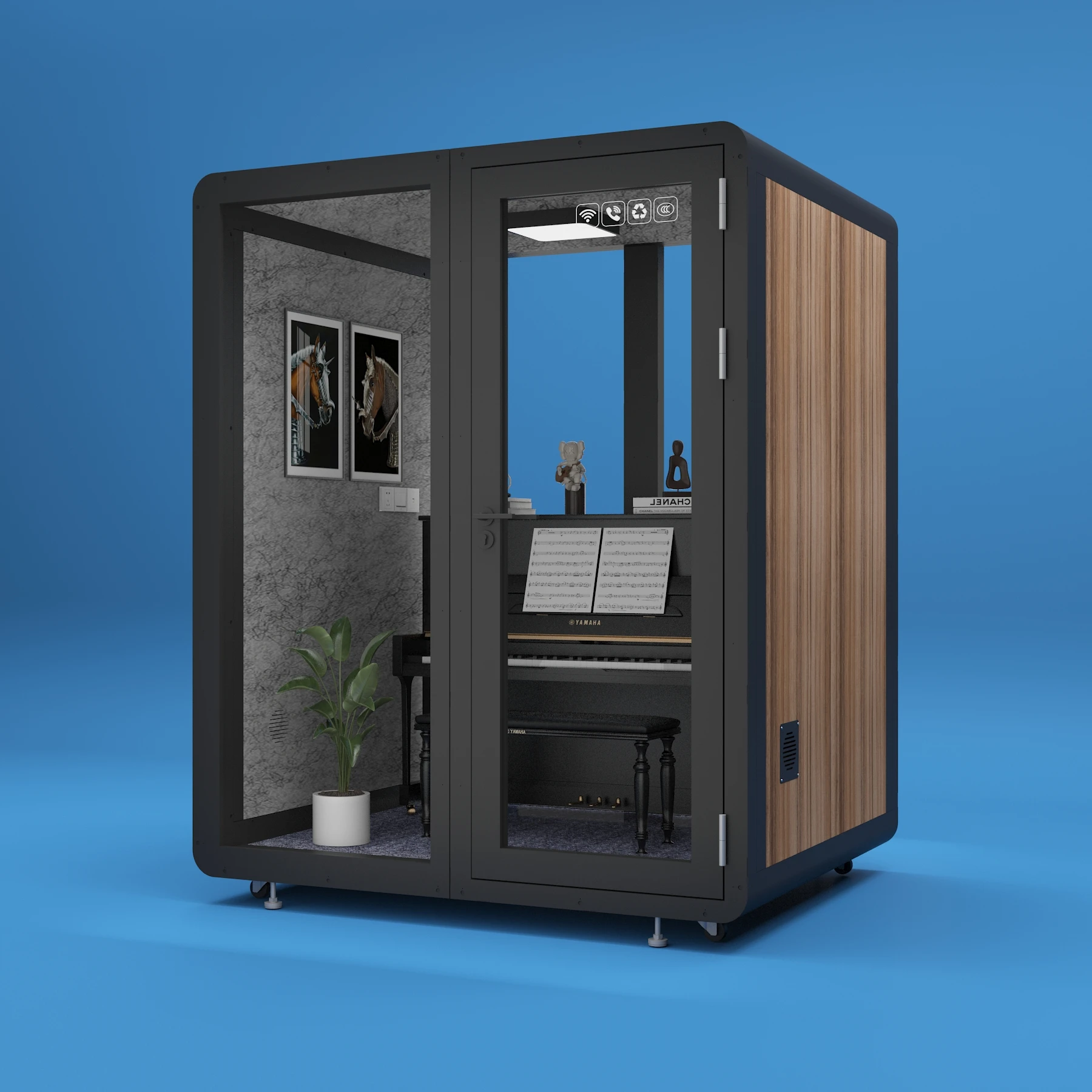 Modern Architectural Grade Steel Frame Soundproof Office Pods with ...