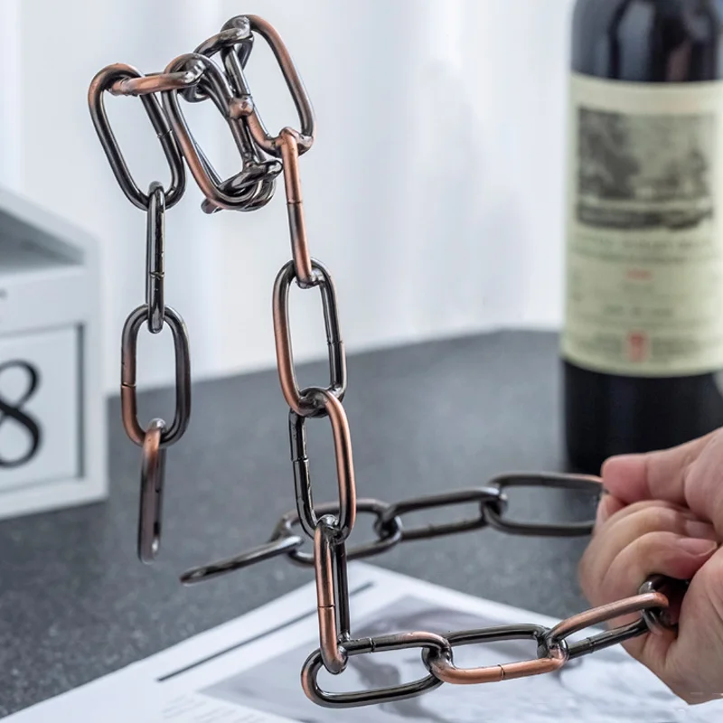 Hot TPWHL Novelty Magic Suspension Iron Decor Link Chain Spilled Wine ...