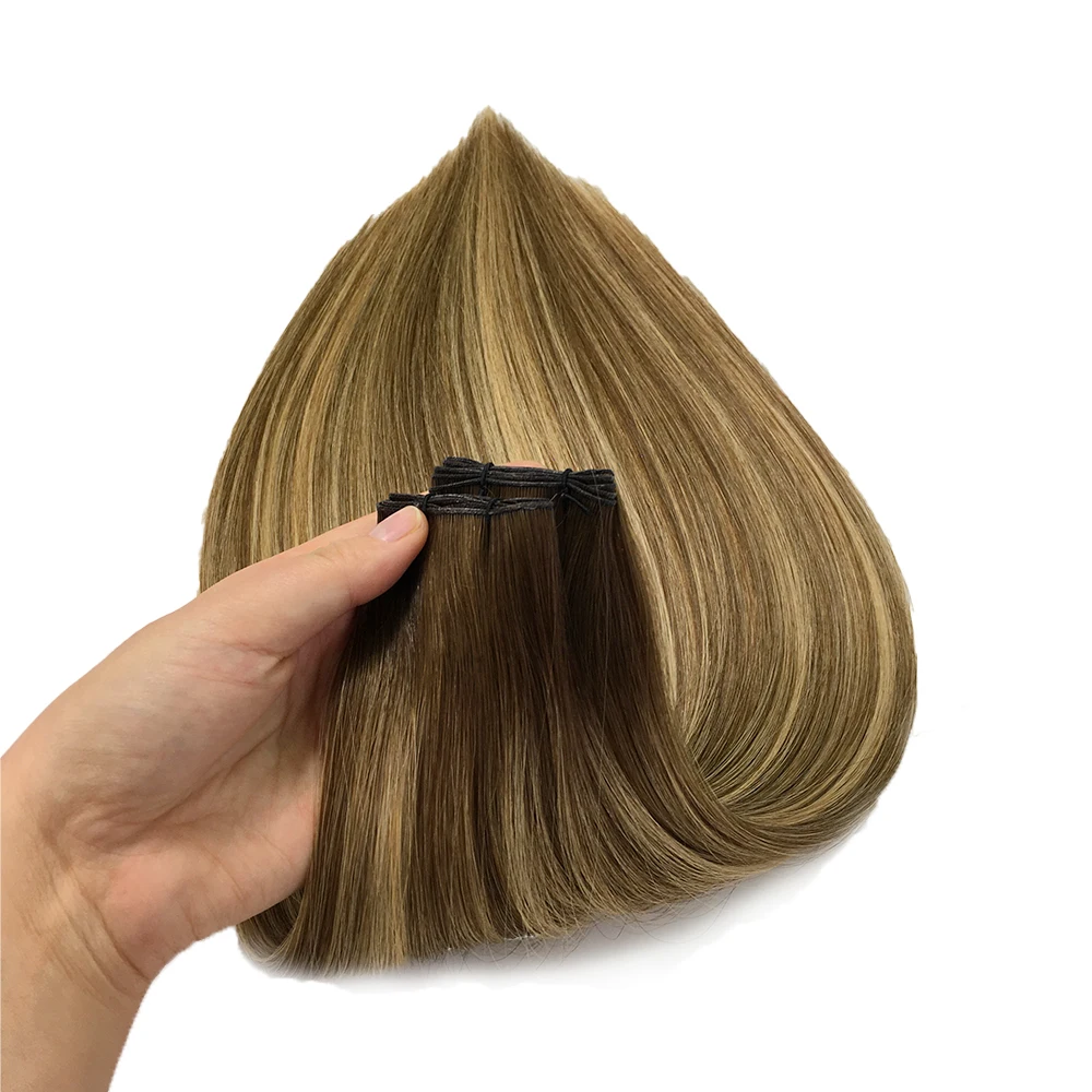 Good Quality New Hair Weft No Return Hair Flat And Thin Weft Thick End ...