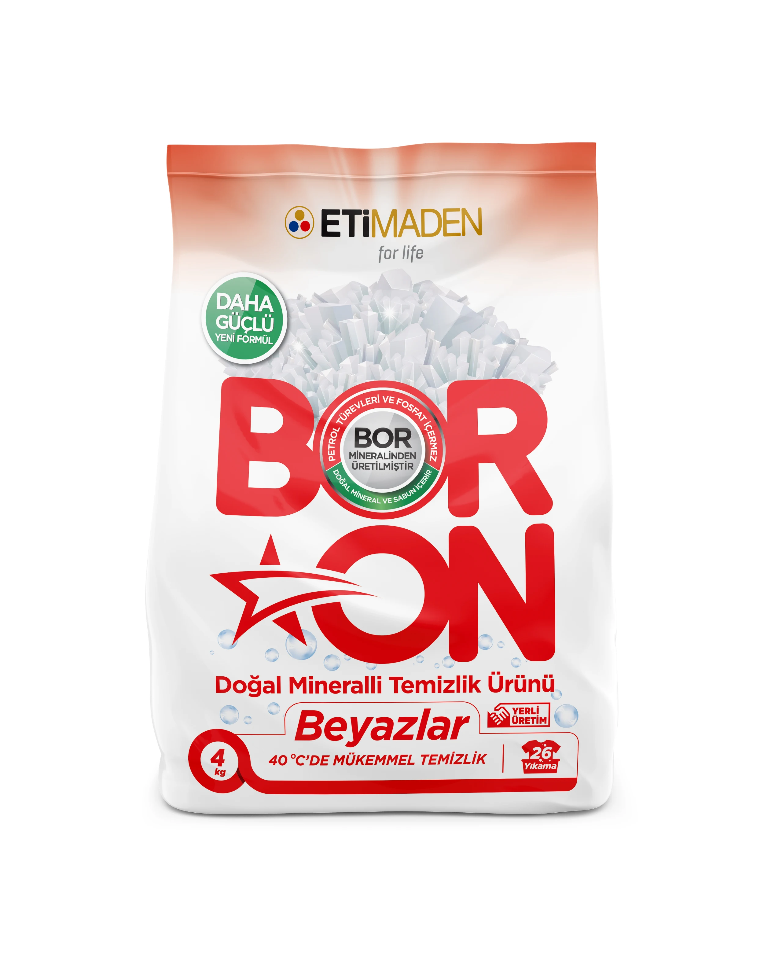Boron Natural Mineral Powder Laundry Detergent 4kg 26 Washings For ...