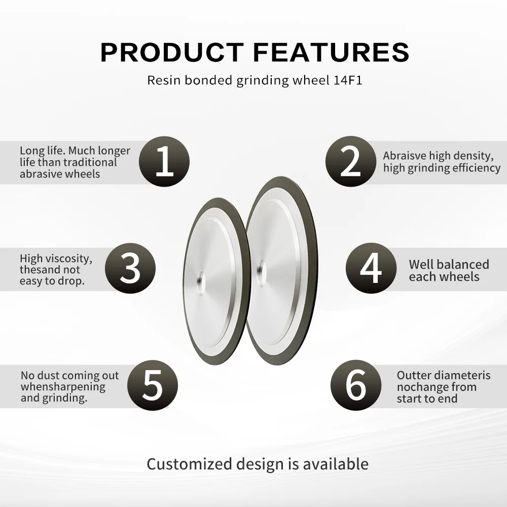 14f1 Hybrid Bond Grinding Wheel Profile Grinding Of Hss Tools For Cnc ...