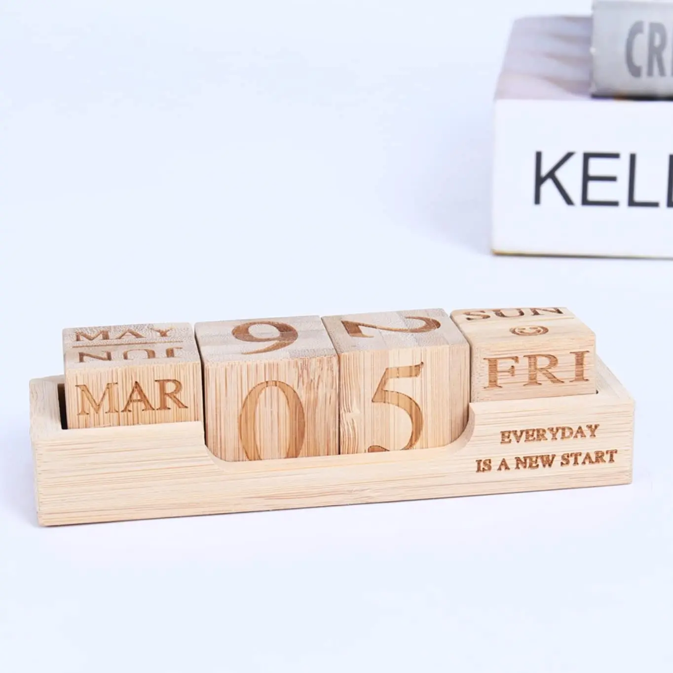 Wooden Block Advent Numeric Calendar Best Price Top Quality Wood Desk Stand Calendars For Office ...