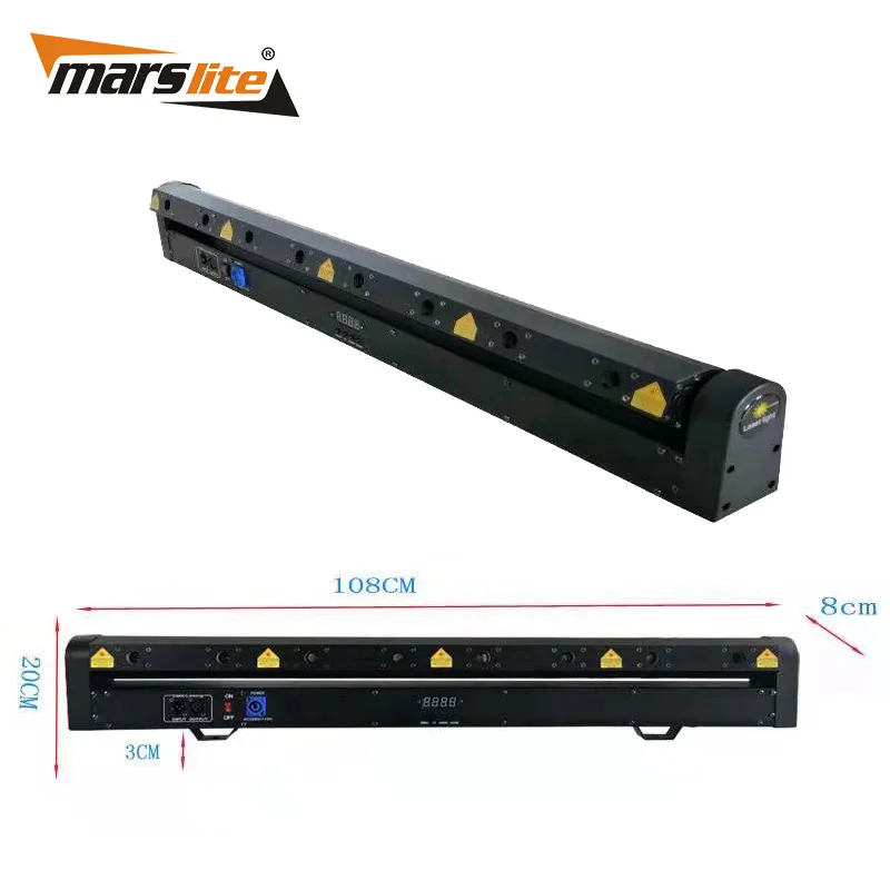 8 Eye Moving Head Laser Light RGB - 50000 Hours Lifespan