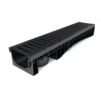 Italian Hdpe Drainage Channel Evo 150 With Plastic Edge And 18mm Slot ...