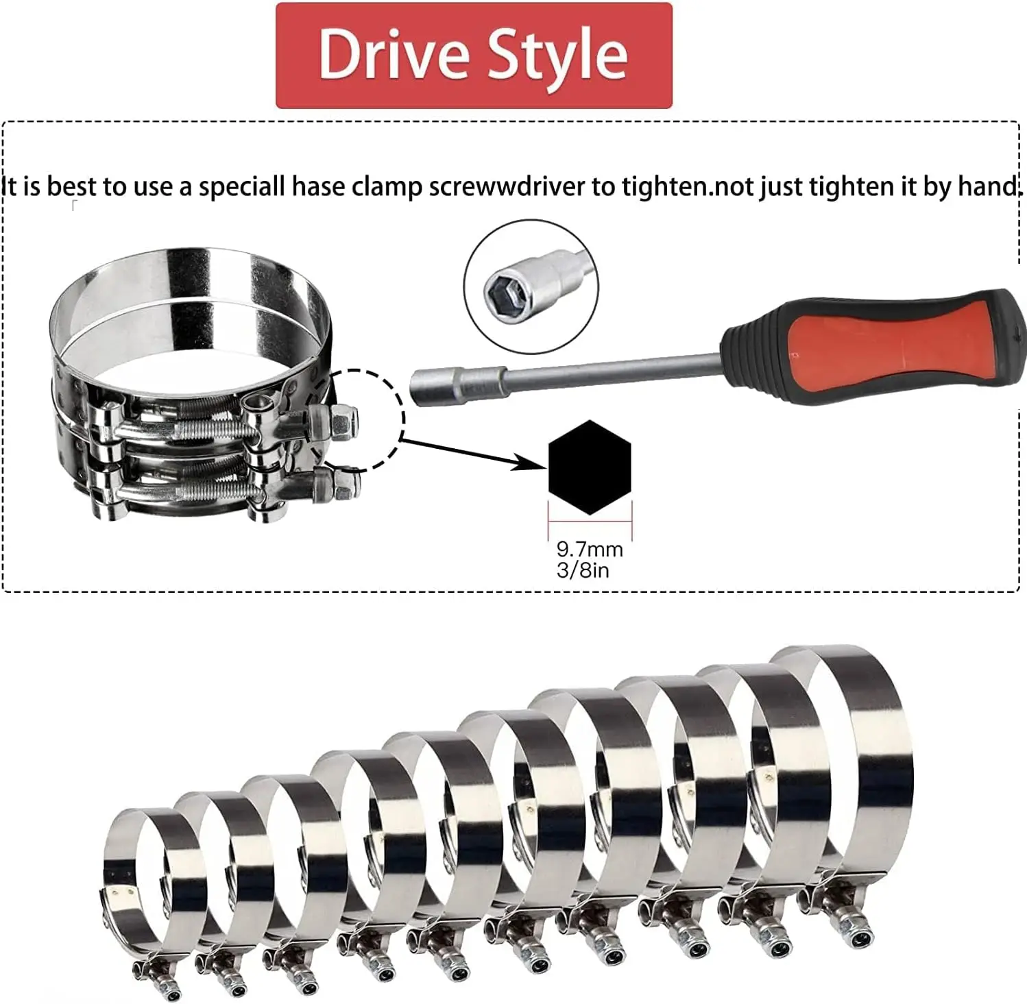 Autofab - T Bolt Super Clamp For Silicone Hose Pipes Of Turbo / Boost ...