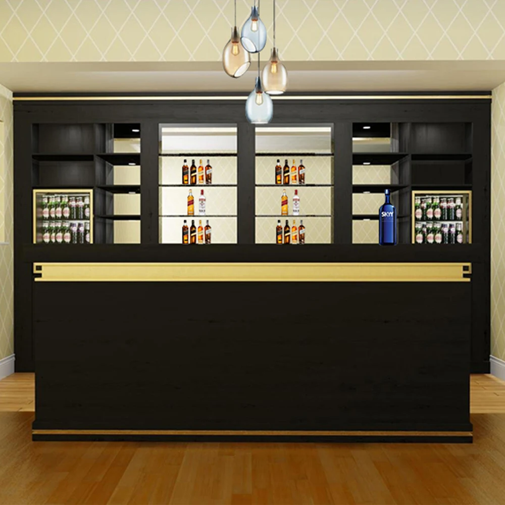 Commercial Luxury Modern Bar Display Cabinet Night Club Furniture Bar ...