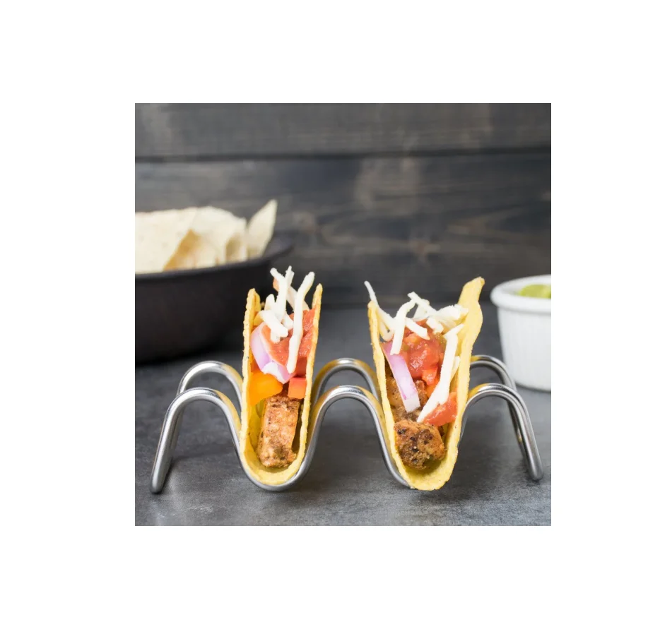 Stainless Steel Modern Taco Rack Dishwasher Safe Metal Taco Trays Taco ...