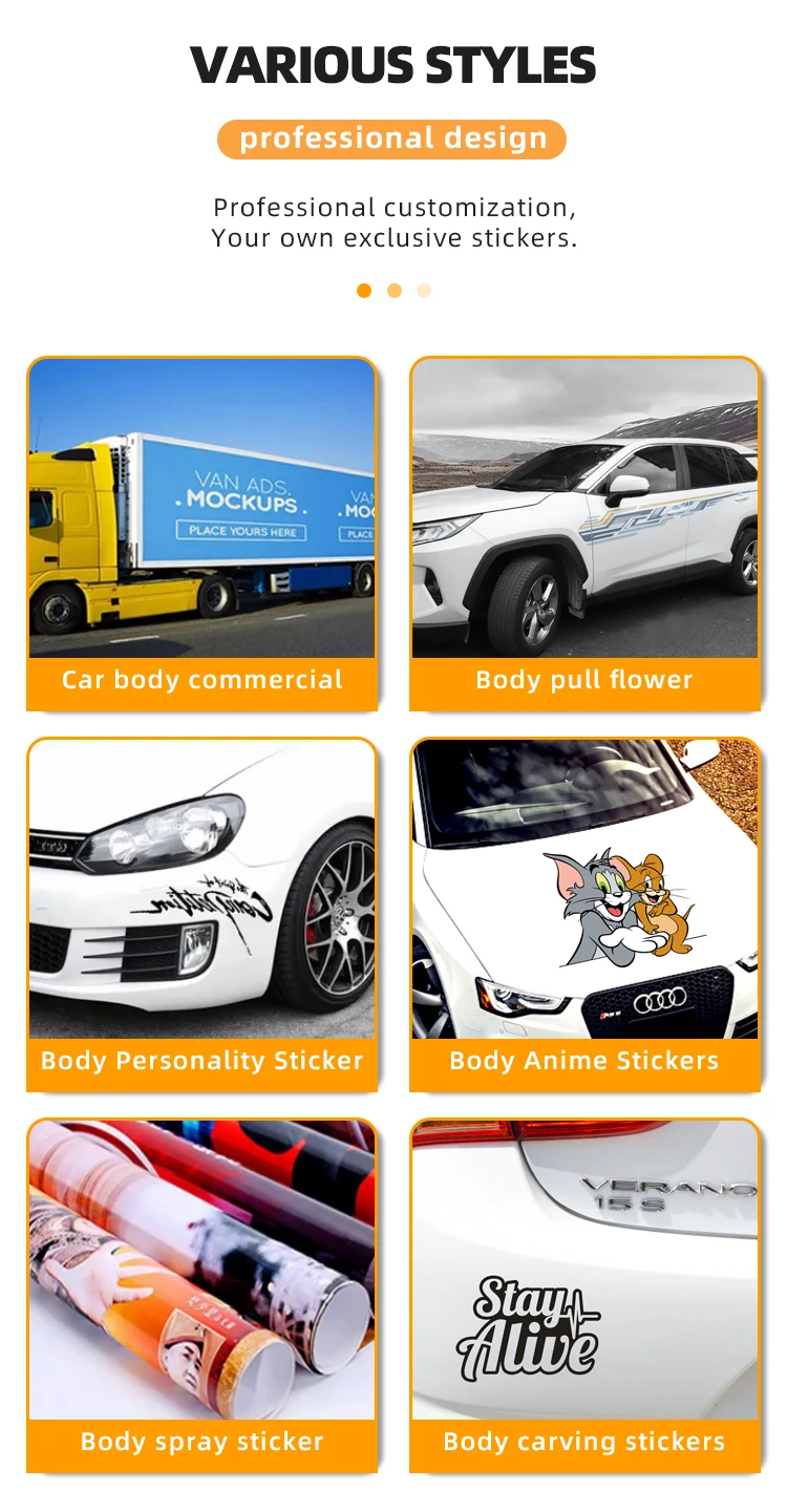 UV Resist Vinyl Custom 3D Cut Out Dot Logo Letter Anime Vehicle ...