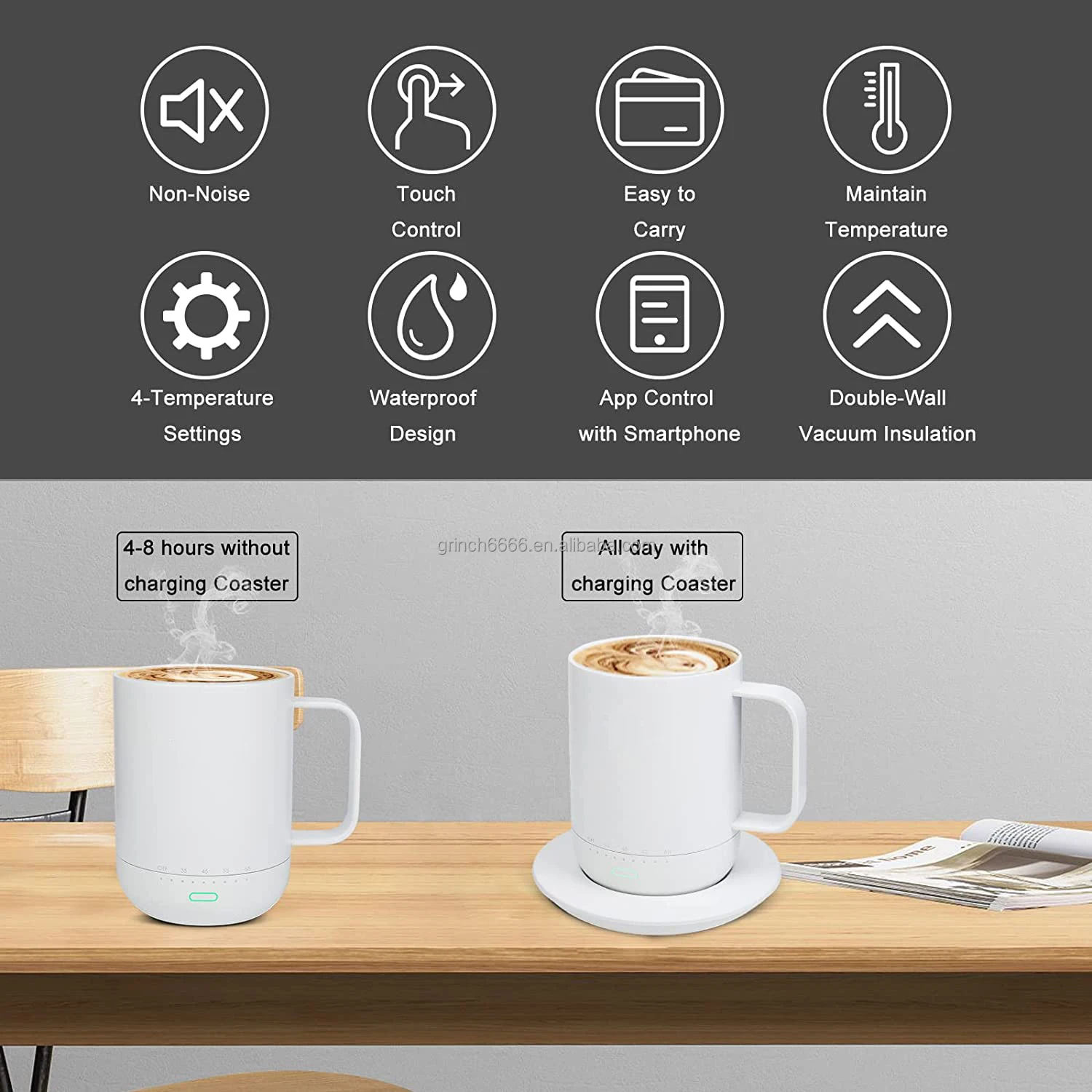 14 Oz Smart Temperature Controller Coffee Mug - Keep Warm