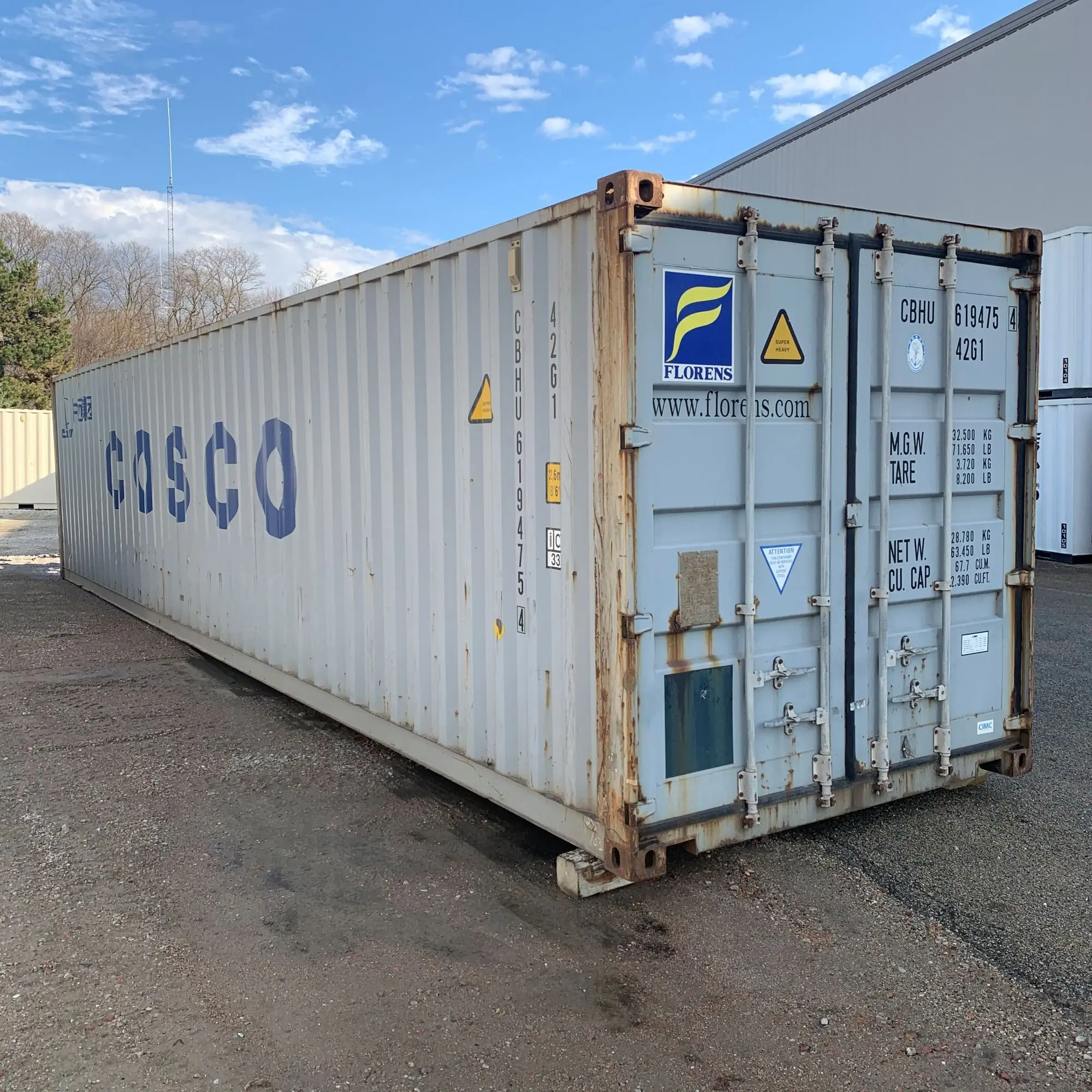40 Feet Container 40 Feet High Cube Dry Cargo Shipping Container Marine ...