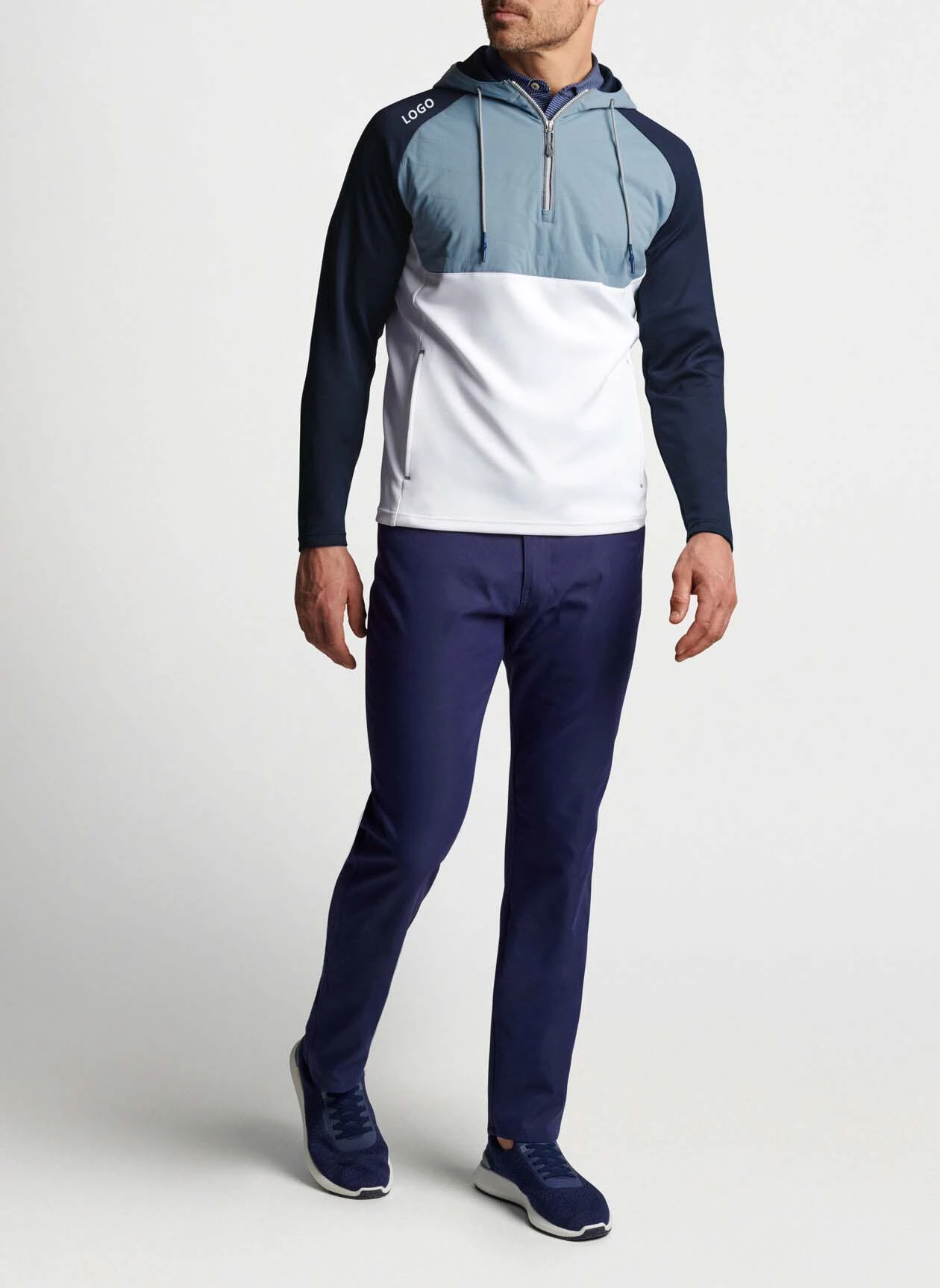 High Quality 350gsm Blank Zipper Hoodie Custom Oversized Puff Printed ...