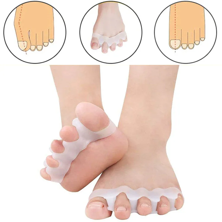 Silicone Finger Toe Protector Toe Separators Stretchers Straightener ...