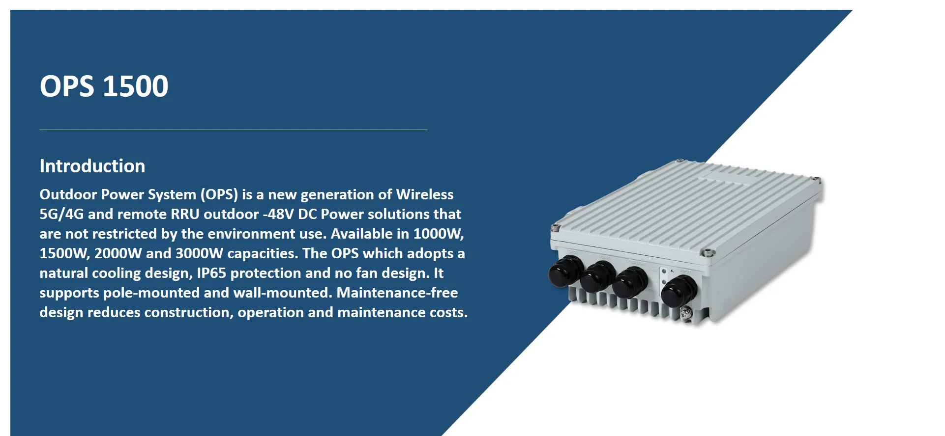 5g Telecom Micro Psu 48v 1500w Outdoor Power Supply For Telecom Base ...