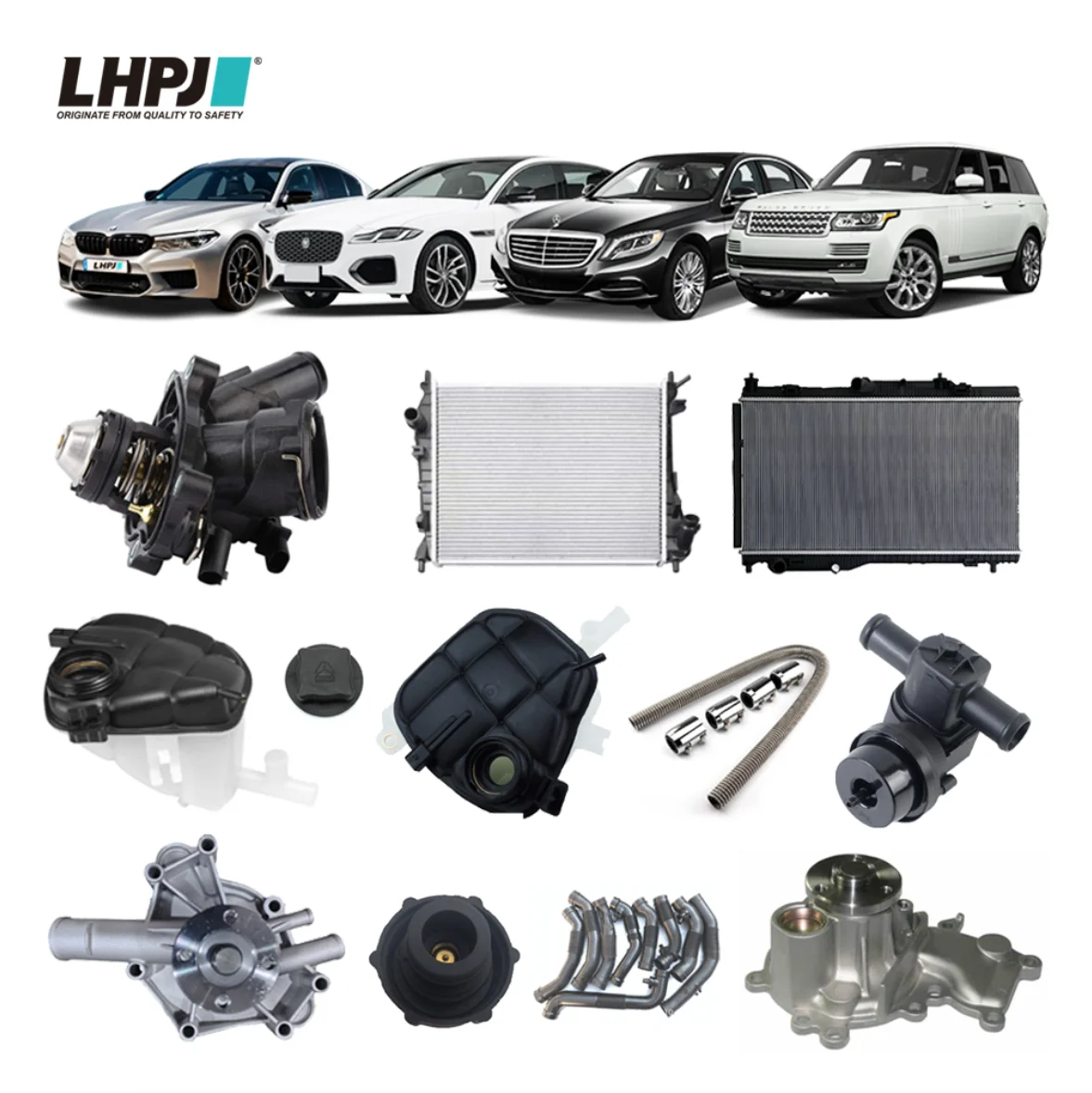 LHPJ 11537505228 Cooling System New Coolant Hose Coolant Radiator Water ...