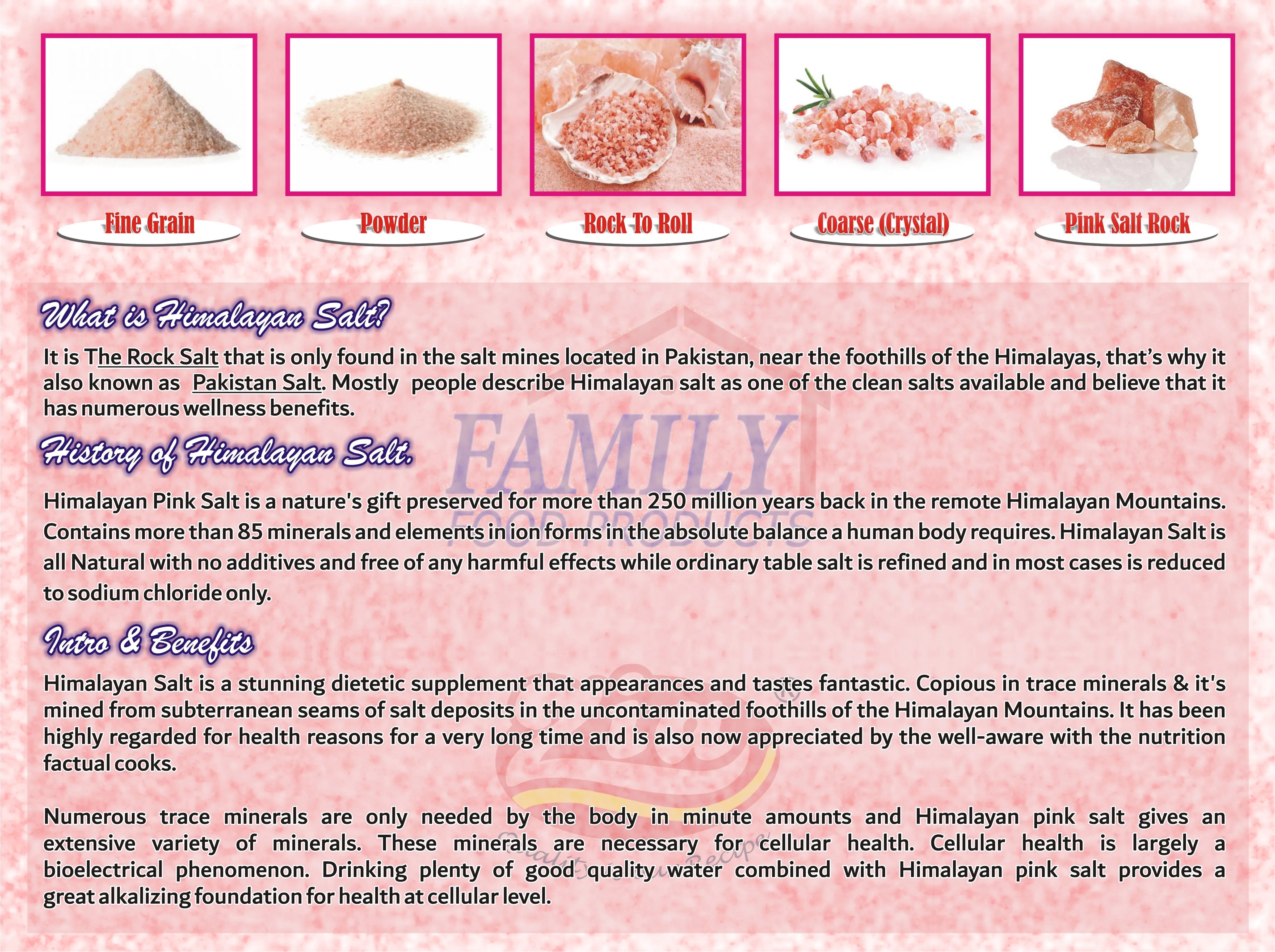 High Quality Natural Himalayan Salt Edible Table Refine Unrefined Pink ...